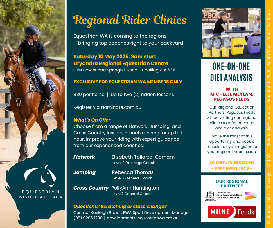 *New* EWA Regional Rider Clinics | Equestrian Western Australia